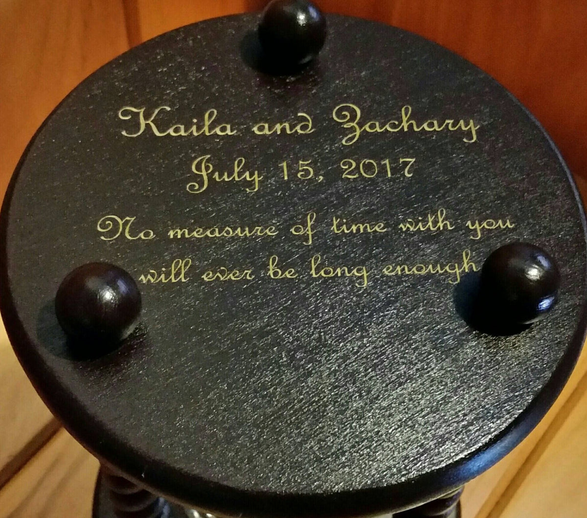 Hourglass Custom Engraving and Charms – Heirloom Hourglass