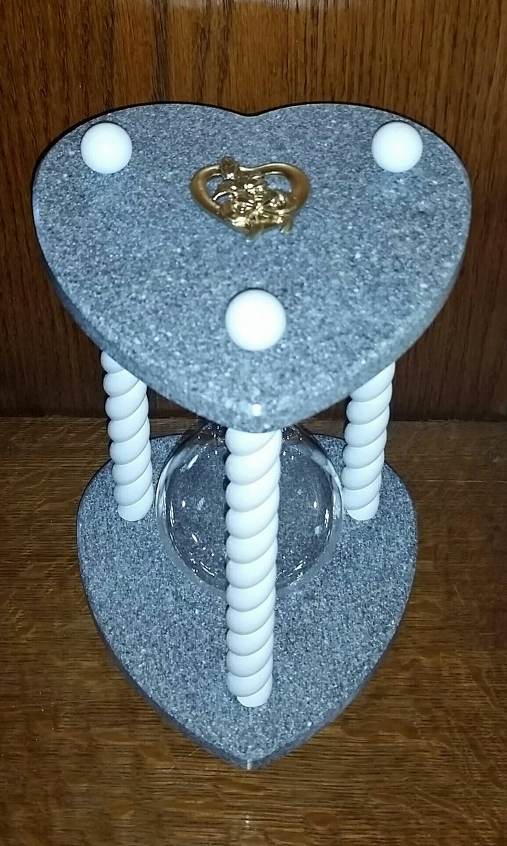 Unity Hourglass Heart Shaped in Starry Sky by Heirloom Hourglass - The