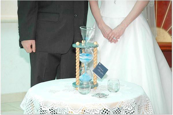 The Aquarius Wedding Unity Sand Ceremony Hourglass by Heirloom Hourgla ...