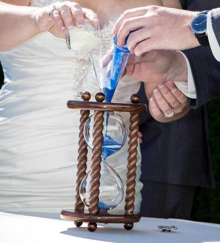 The Legacy Walnut Wedding Unity Sand Ceremony Hourglass™ by Heirloom H ...
